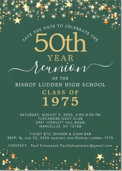 Bishop Ludden Class of 1975 Reunion - Home